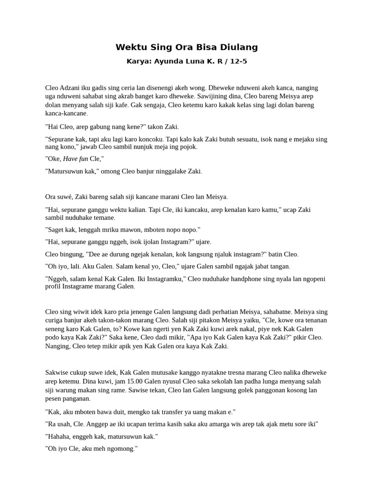 Cerkak 01 | PDF