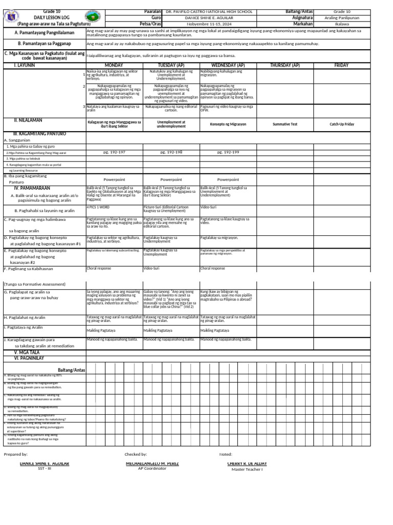 DLL Ap10 Week 7 | PDF