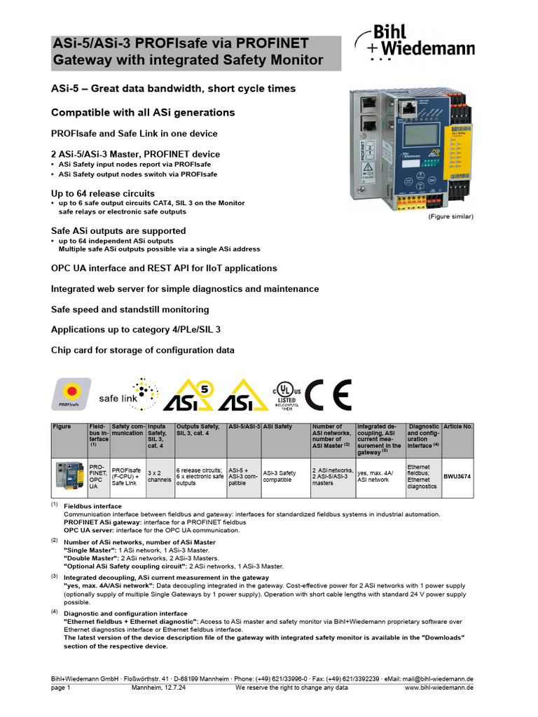 BIHL - BWU3674 - en - Data - Sheet - 3674 | PDF | Computer Science ...