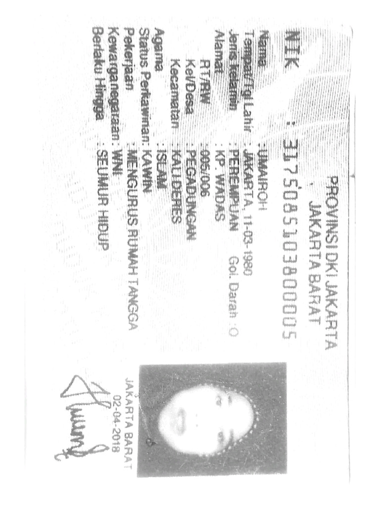 Muhammad Fahrul Rizky R - KK Dan KTP | PDF