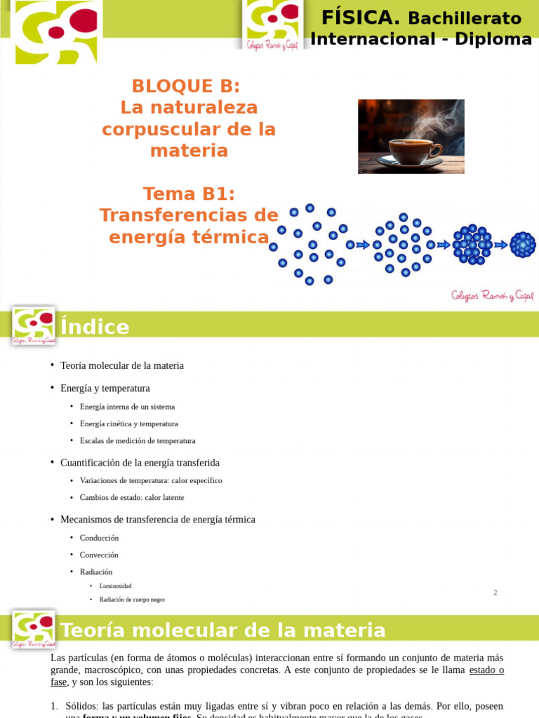 Tema B1. Transferencias de EnergÃ A TÃ©rmica | PDF | Radiación electromagnética | Calor
