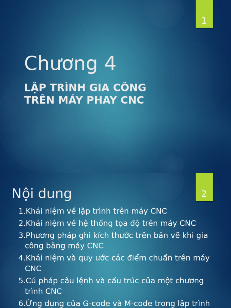 Chương 4 Lập Trình Gia Công Trên Máy Phay CNC | PDF