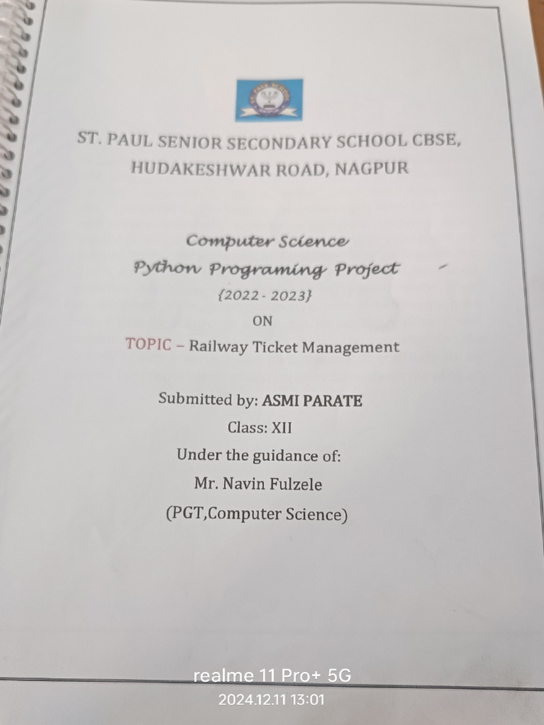Cs Project | PDF