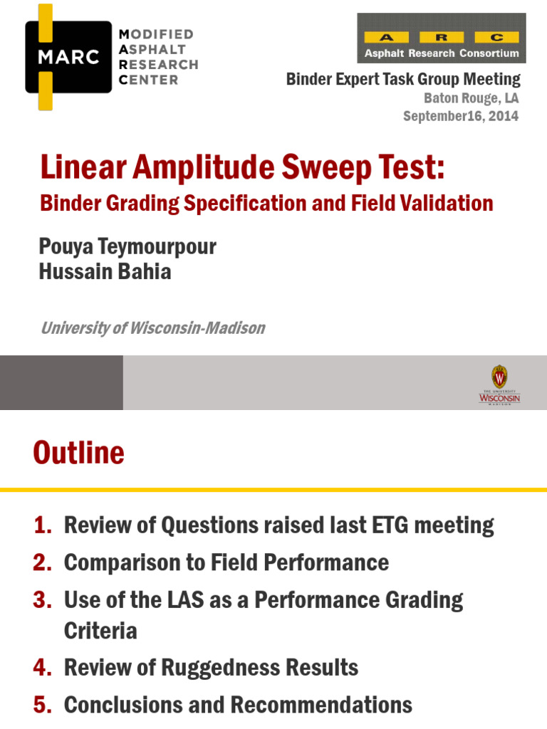 Teymourpour - LAS Test - Binder Grading Specification and Field ...