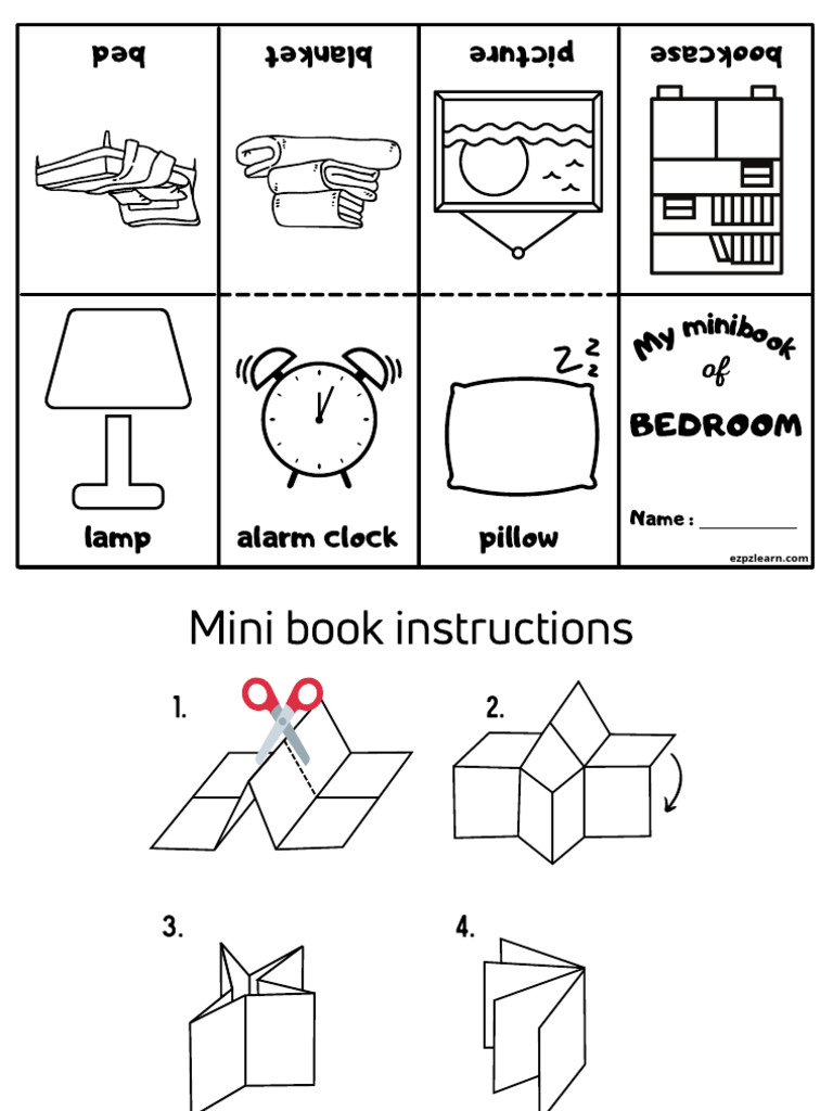 Bedroom Mini Coloring Book | PDF