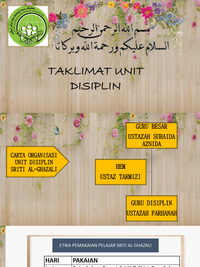 Unit Disiplin Sriti Alghazali | PDF