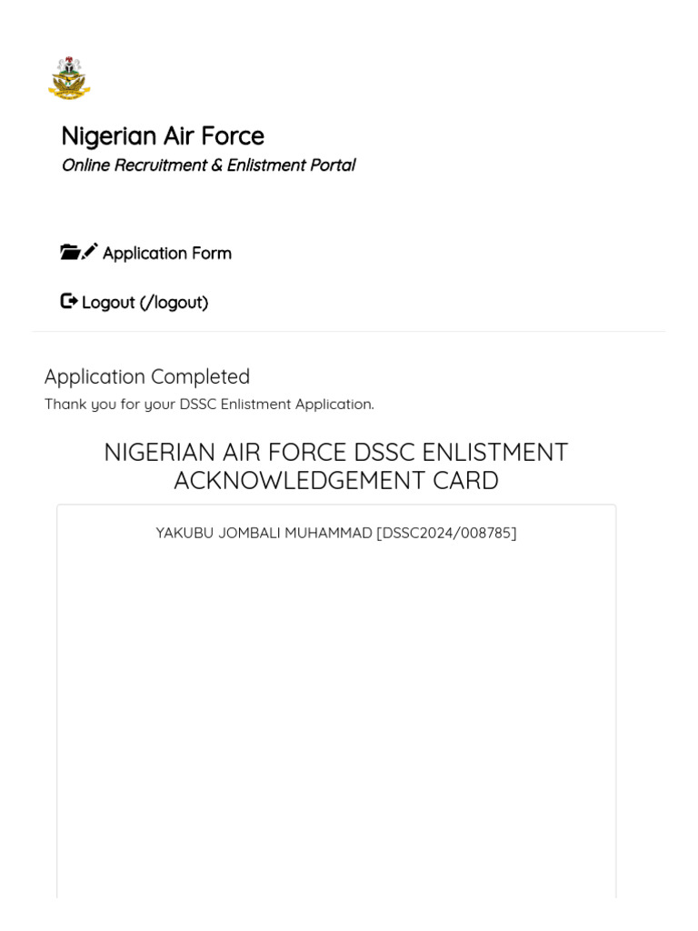 Nigerian Air Force | PDF