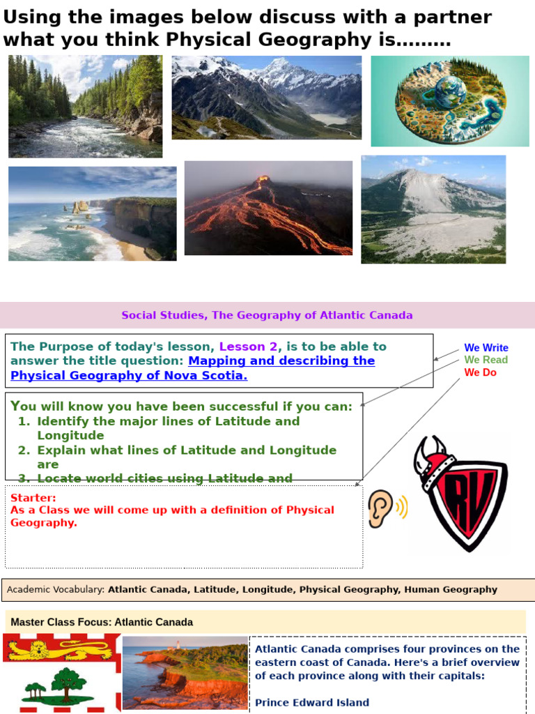 Physical Geography of Atlantic Canada | PDF | Island | Geography