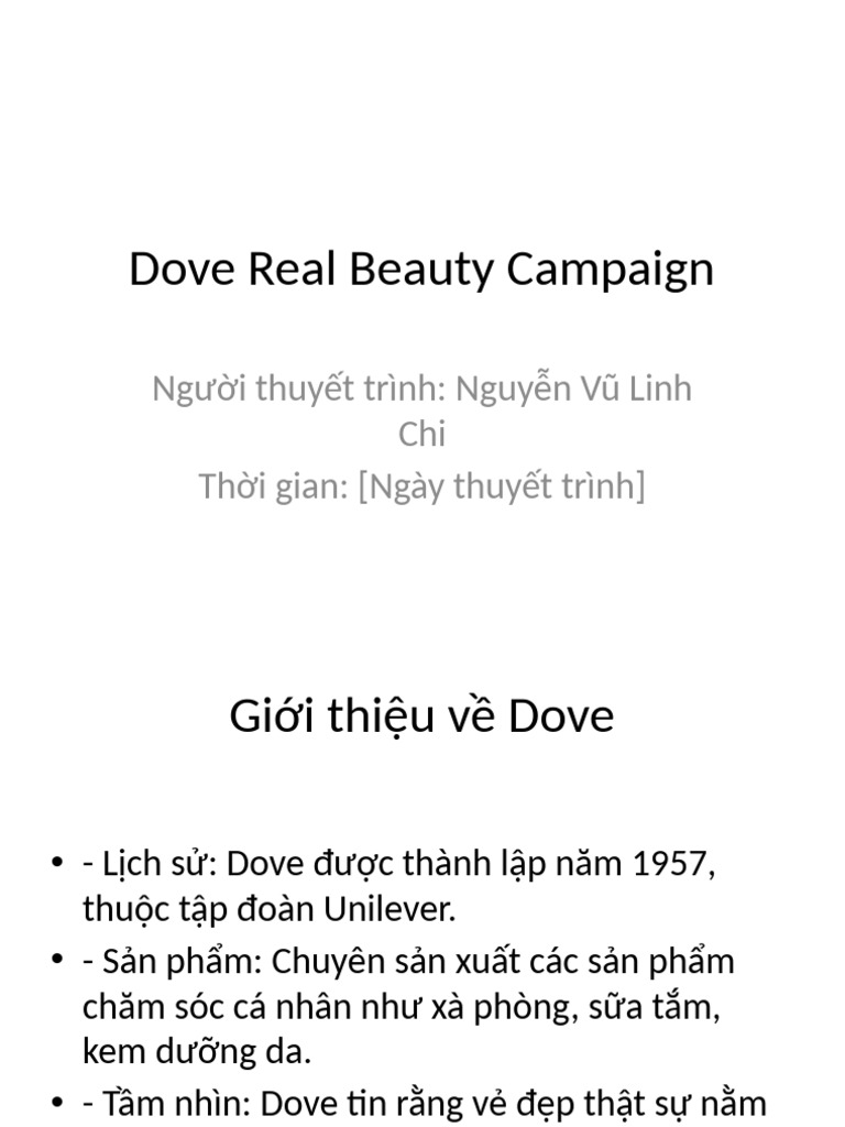 Dove Real Beauty Campaign Detailed | PDF