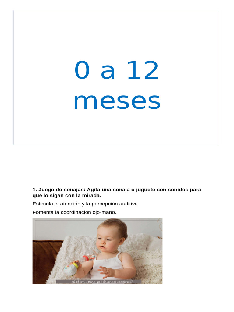 0 a 12 meses | PDF | Masaje | Ciencia cognitiva
