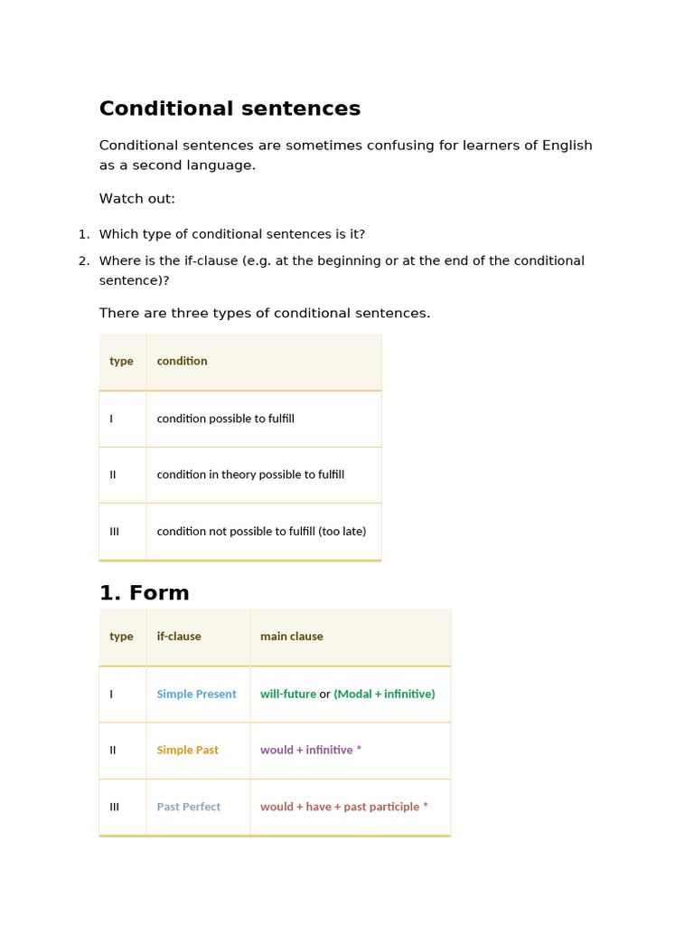 Conditional Sentences | PDF | Semantic Units | Language Mechanics