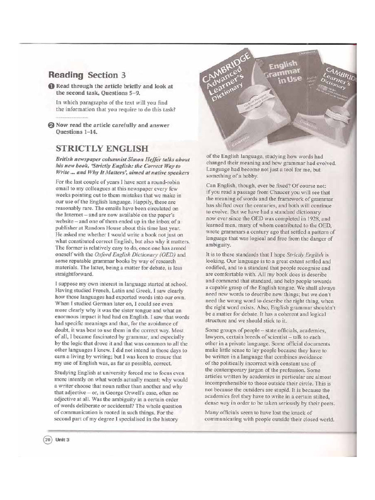 Strictly English - Article | PDF