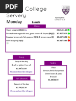 Wisdom Room Three Course Dinner Menu | PDF