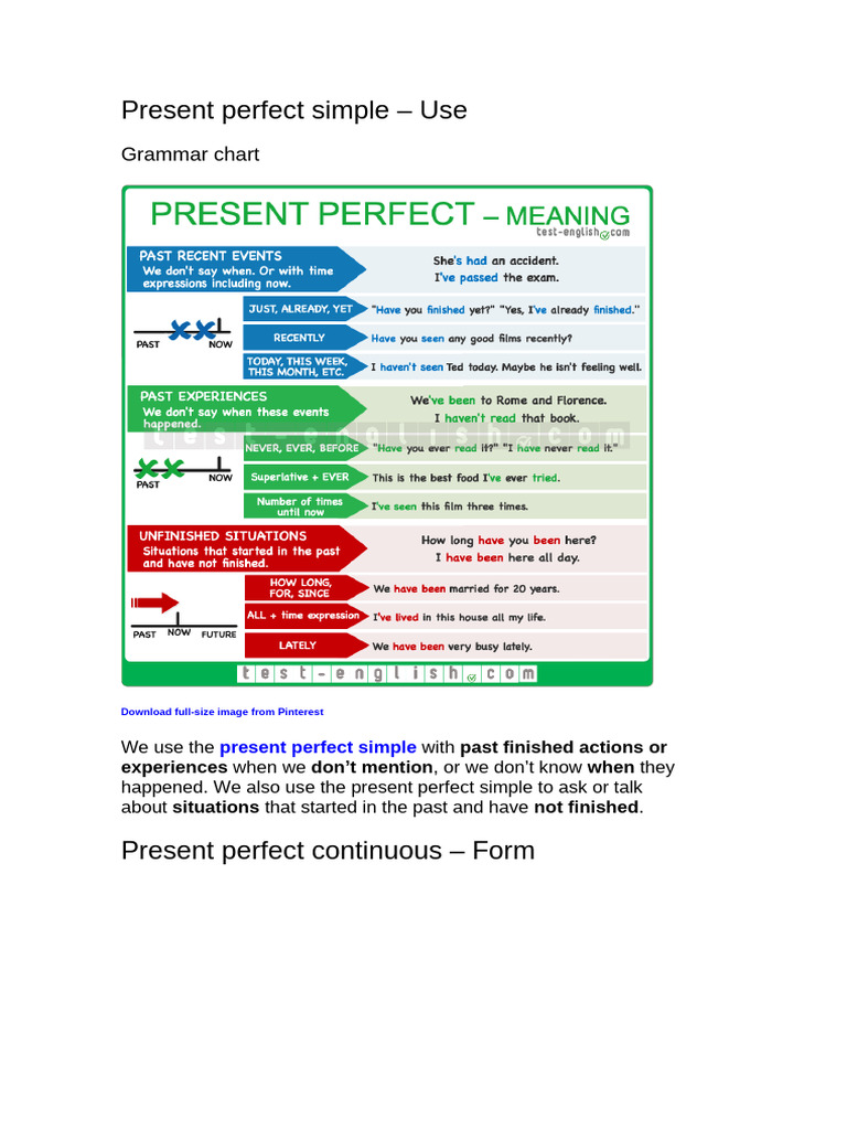Present perfect simple | PDF | Syntax | Linguistics