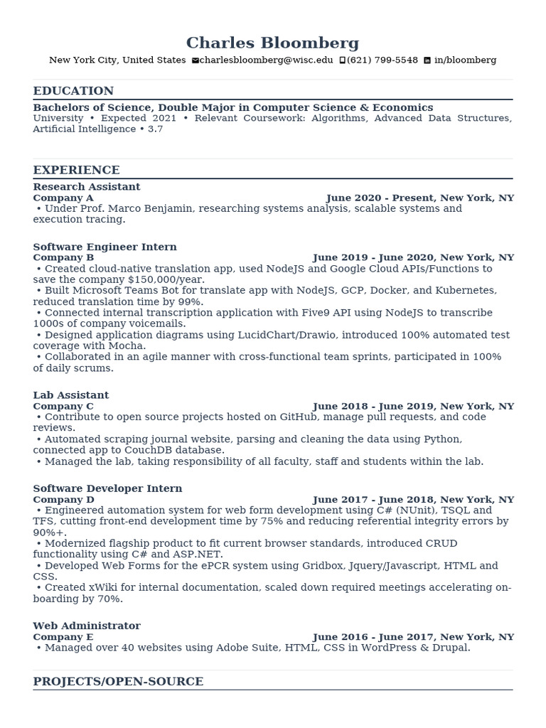 Software Engineer Intern | PDF | J Query | Software