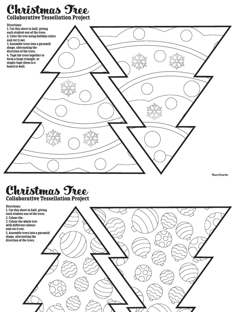 TessellationChristmasTreePrintableProjectAdobeReader | PDF