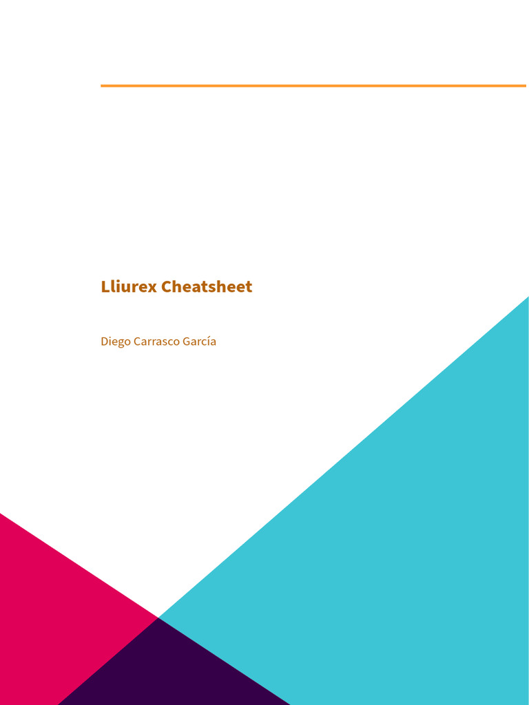 Lliurex Cheatsheet | PDF