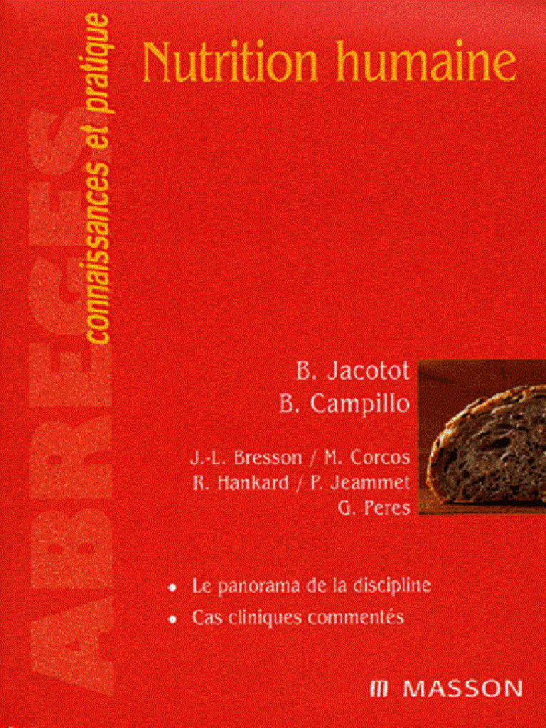 Nutrition Humaine Jacotot Campillo 2003 | PDF | Nutriments | Nutrition