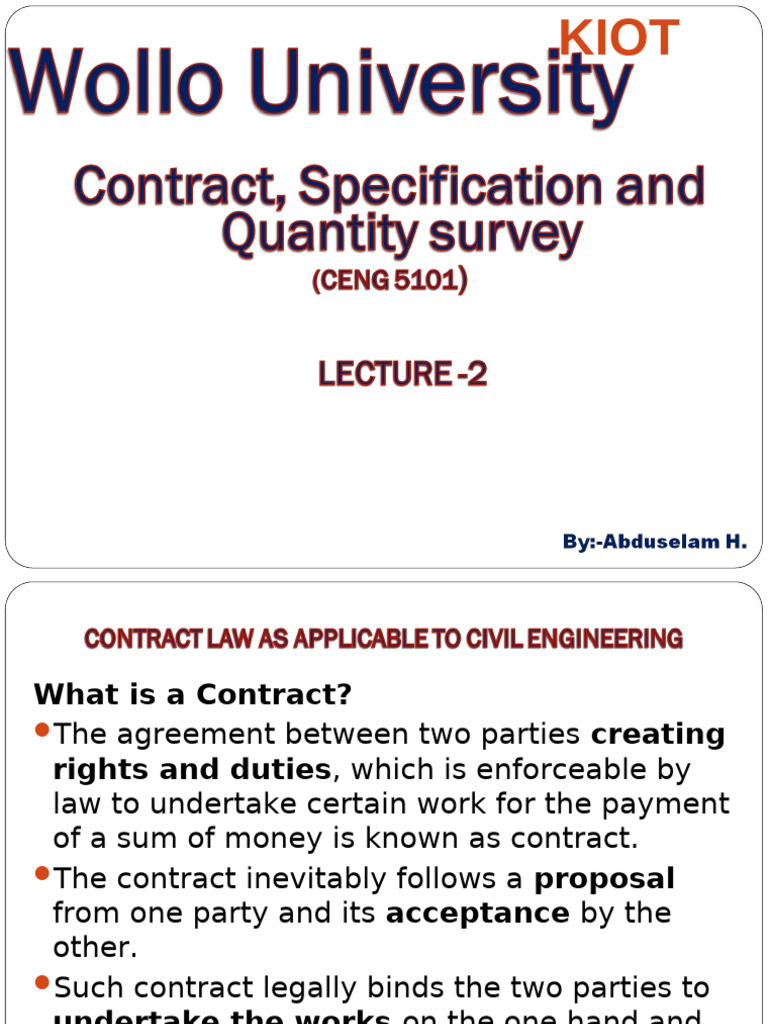 LEC - 1 | PDF | Specification (Technical Standard) | Private Law