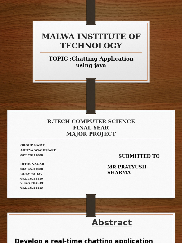 Major Project Chatting App3 | PDF