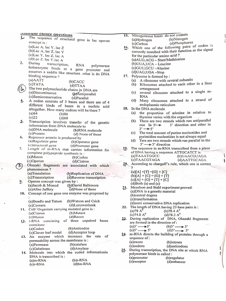 Molecular Basic of Inheritance | PDF