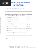 Peer Editing Worksheet | PDF