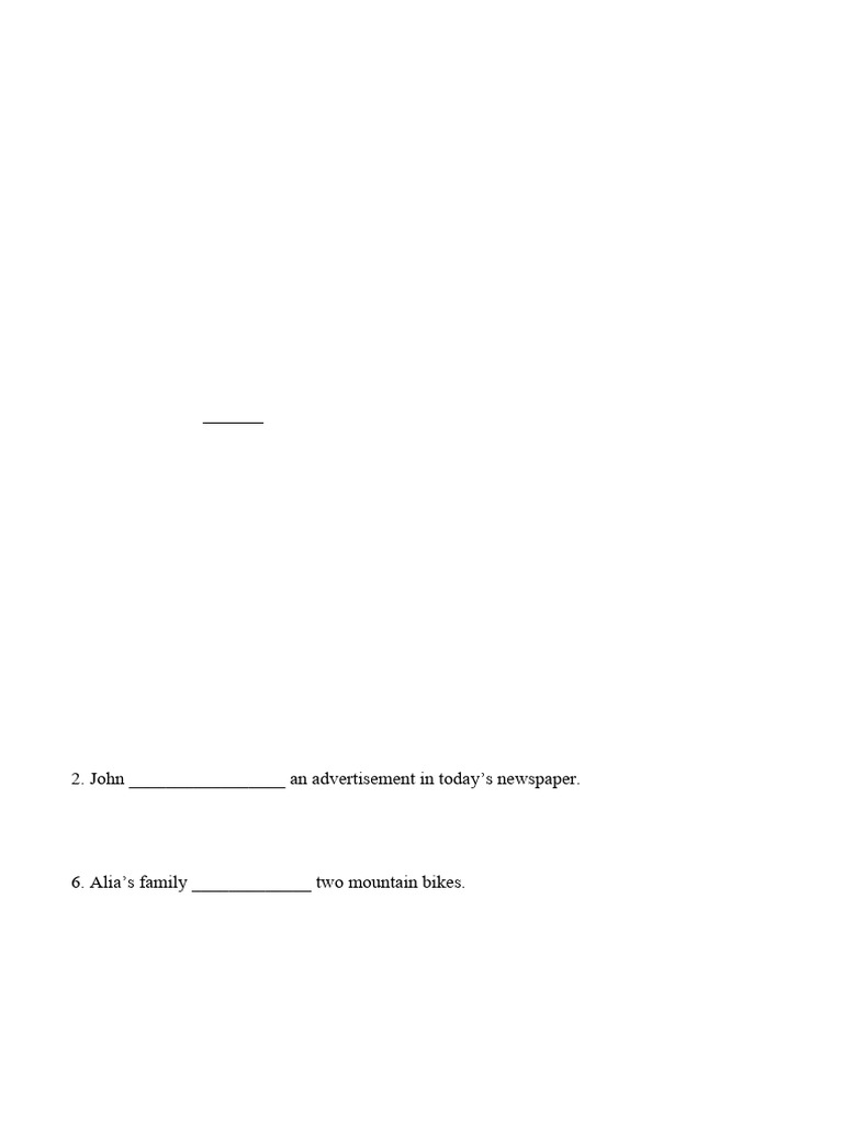 Handout - Unit 4-Verbs - Week 1-3 | PDF | Perfect (Grammar) | Verb