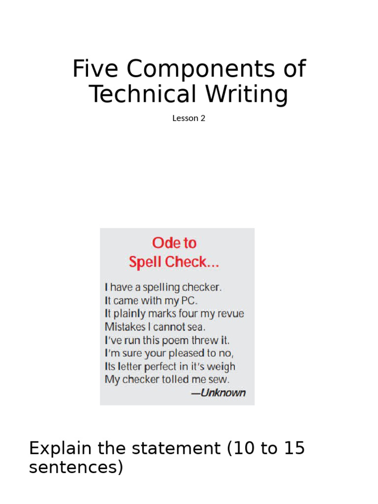 Key Traits of Effective Technical Writing | PDF | Accuracy And ...
