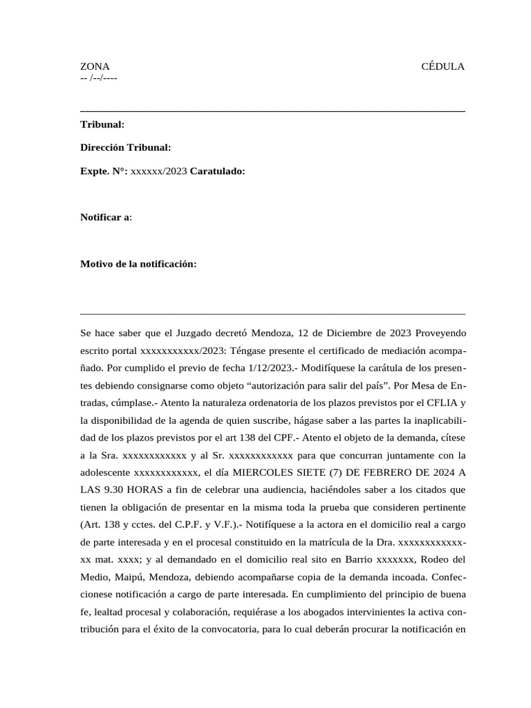 Modelo CEDULA | PDF