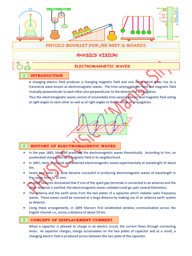 Electromagnetic Waves (Physics Vision) | PDF | Electromagnetic ...