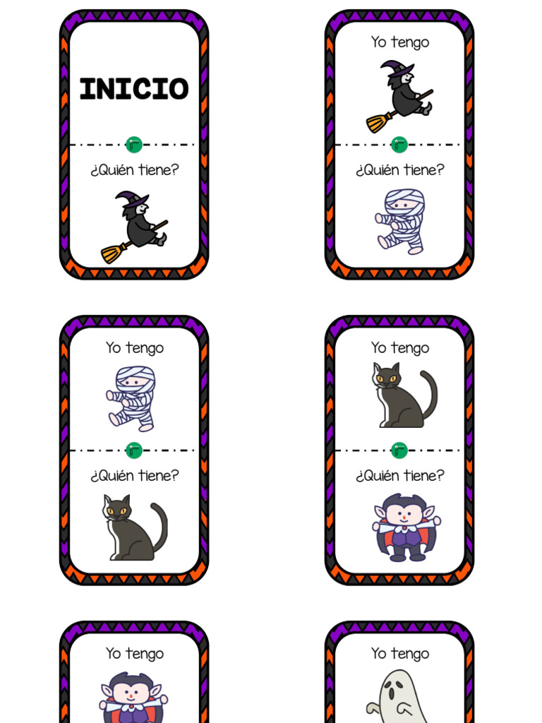 Quien Tiene Yo Tengo Halloween | PDF