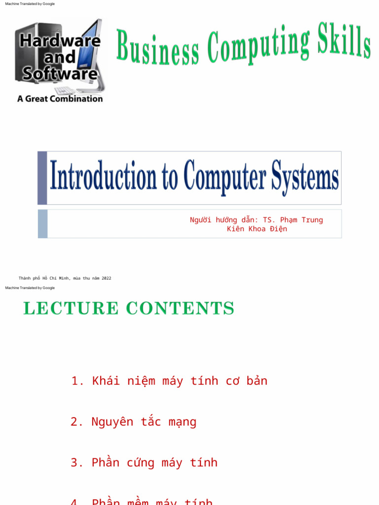 An Introduction To Computer Systems | PDF