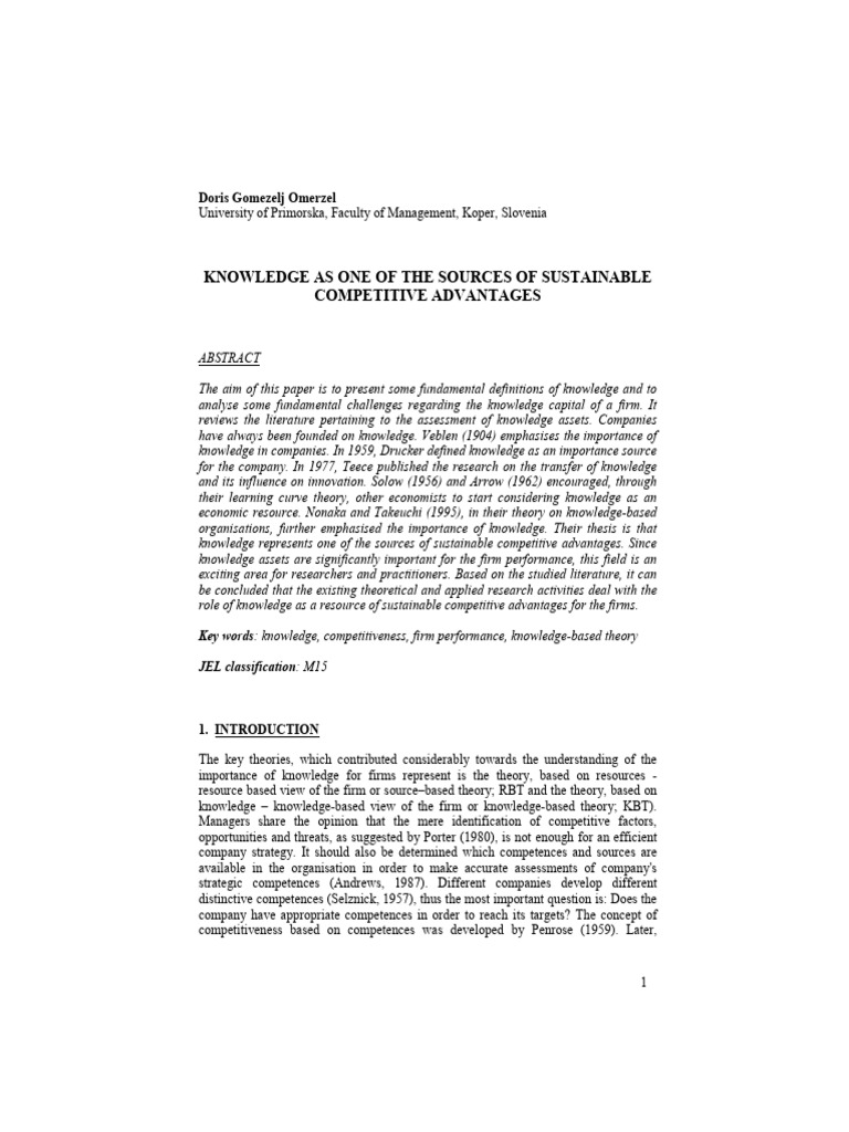 Are Knowledge Workers A Source of Competitive Advantage - 1683191361 ...