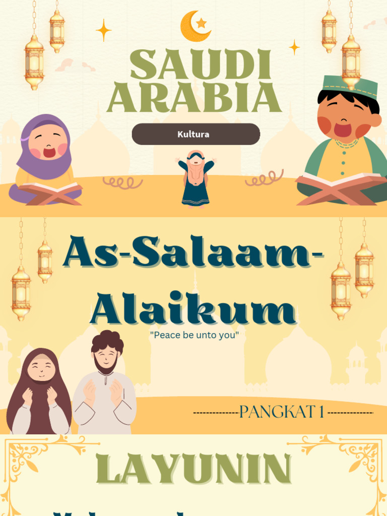 Green and Yellow Illustrative Ramadan Traditions and Culture ...