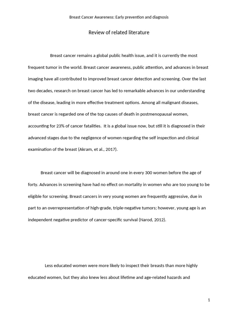 BREAST-CANCER-RRL-AND-CITATIONS researchsksk | PDF | Breast Cancer | Cancer