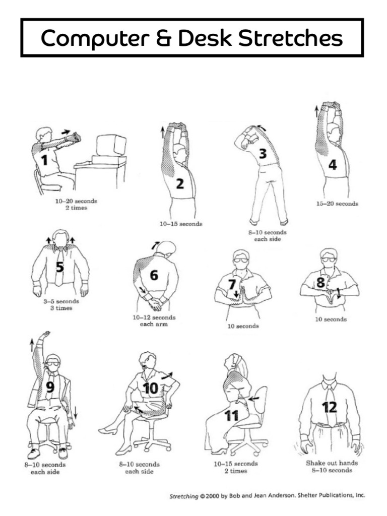 Desk Yoga and Stretches | PDF
