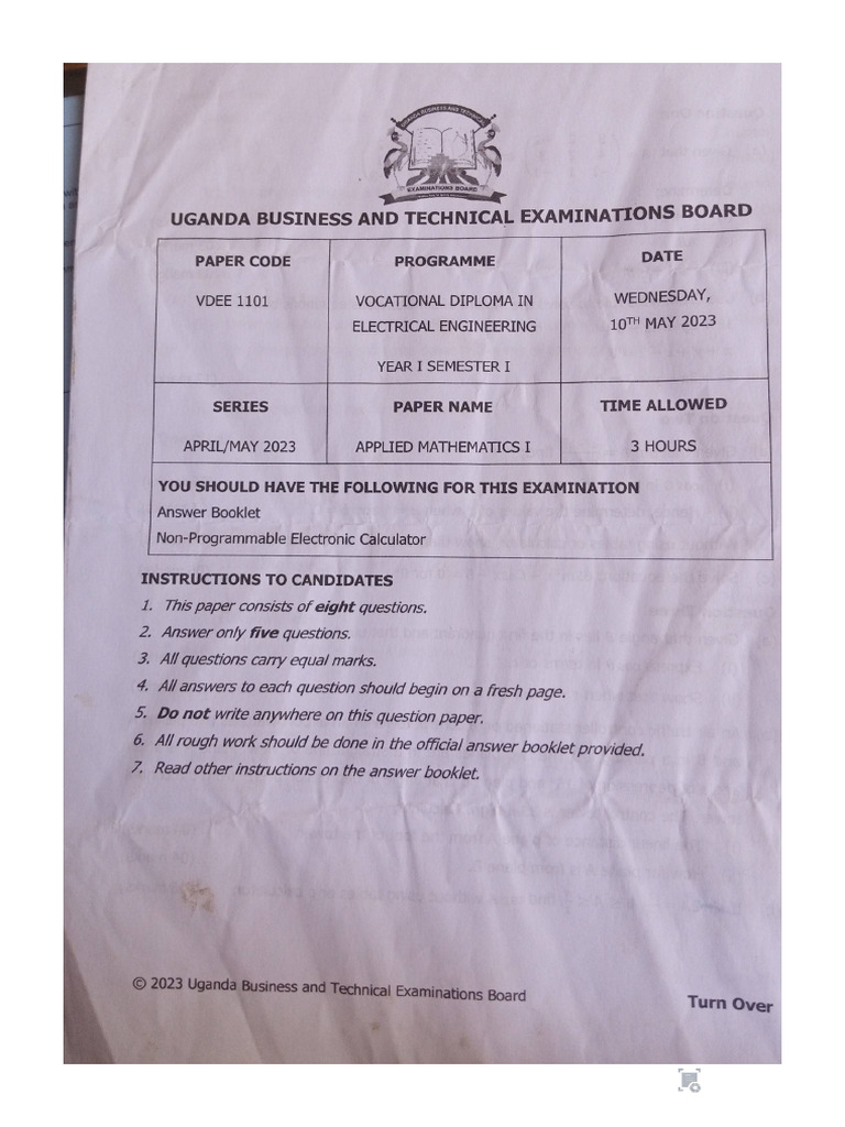 Ubteb 2023 Sem 1 2023 | PDF