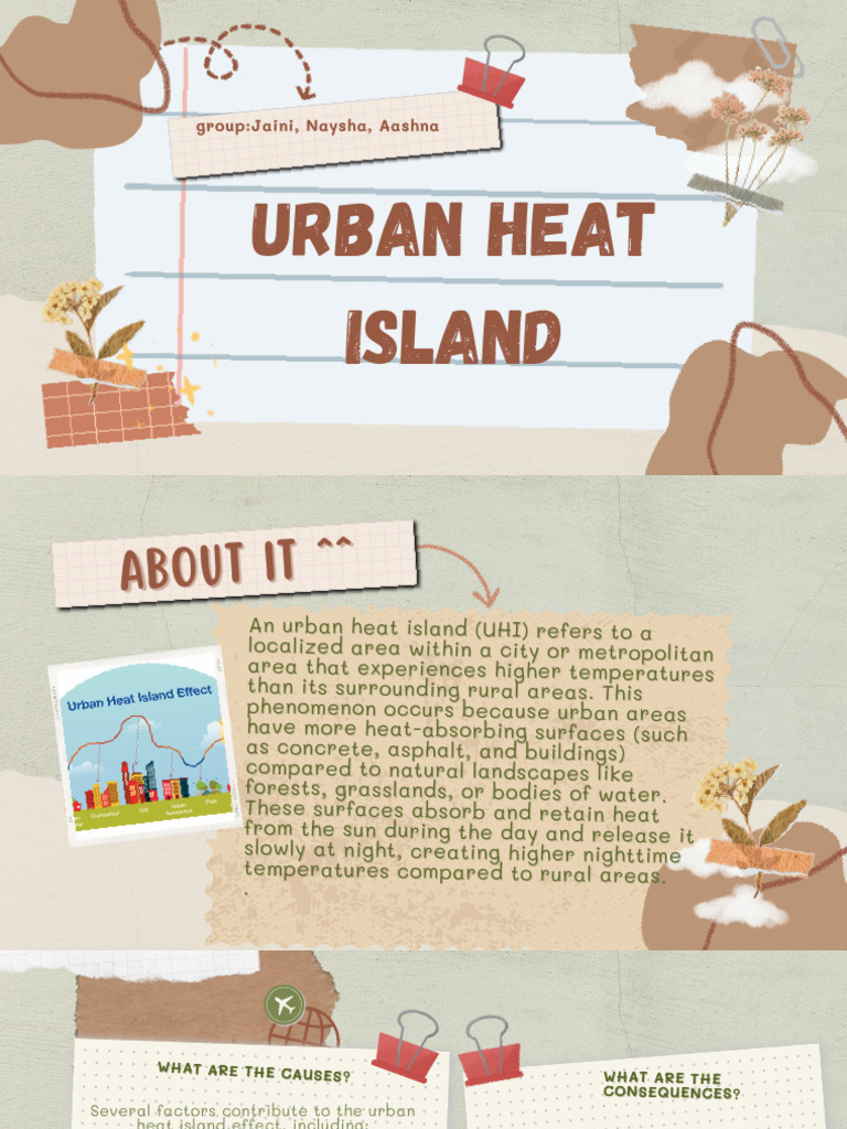 Urban Heat Island(UHI) | PDF | Applied And Interdisciplinary Physics ...