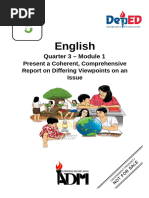 English 6 - Q3 - Mod1 - Presenting A Coherent Comprehensive Report On ...