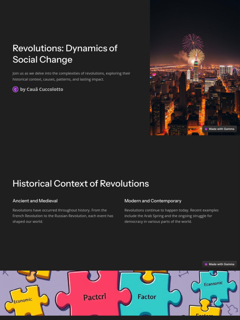 Dynamics of Social Change in Revolutions | PDF | Revolutions | Nationalism