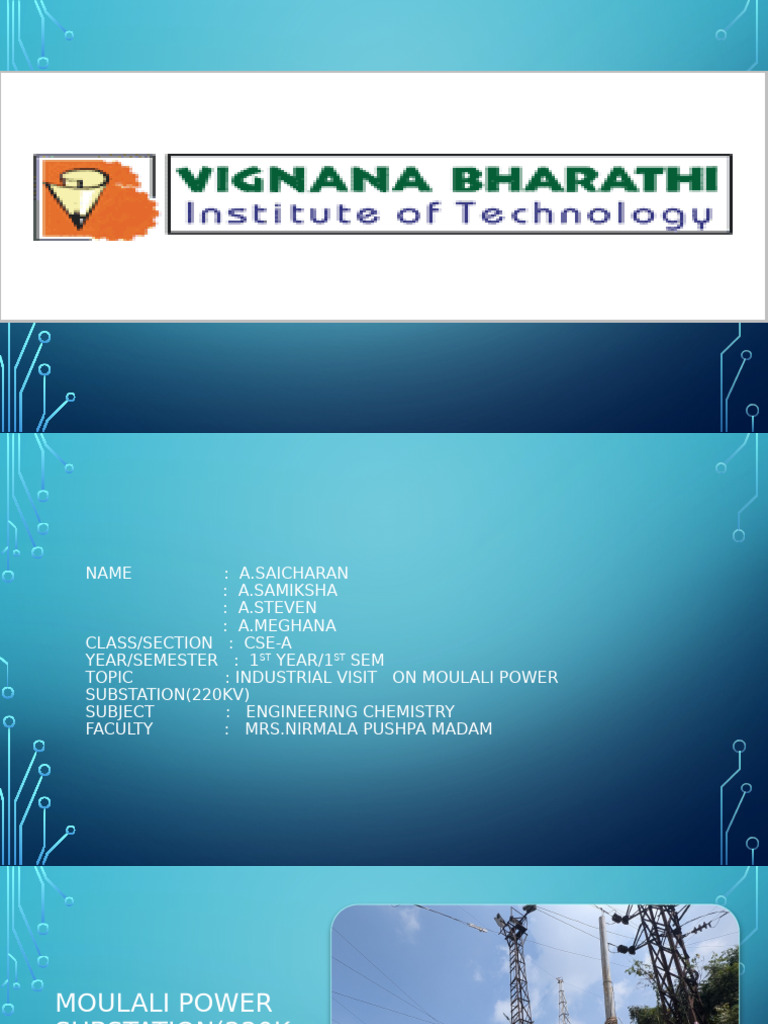 Industrial Visit on Moulali Power Station | PDF | Electrical Substation | Transformer