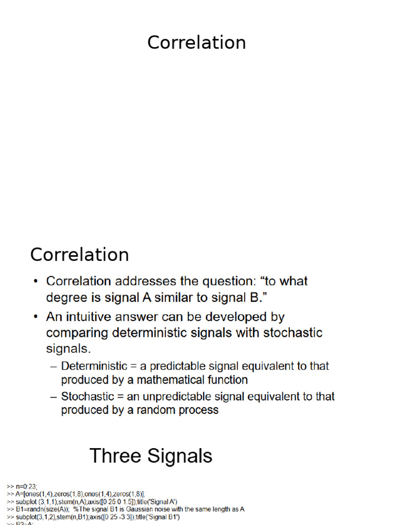 Lecture 5 Cross Correlation | PDF