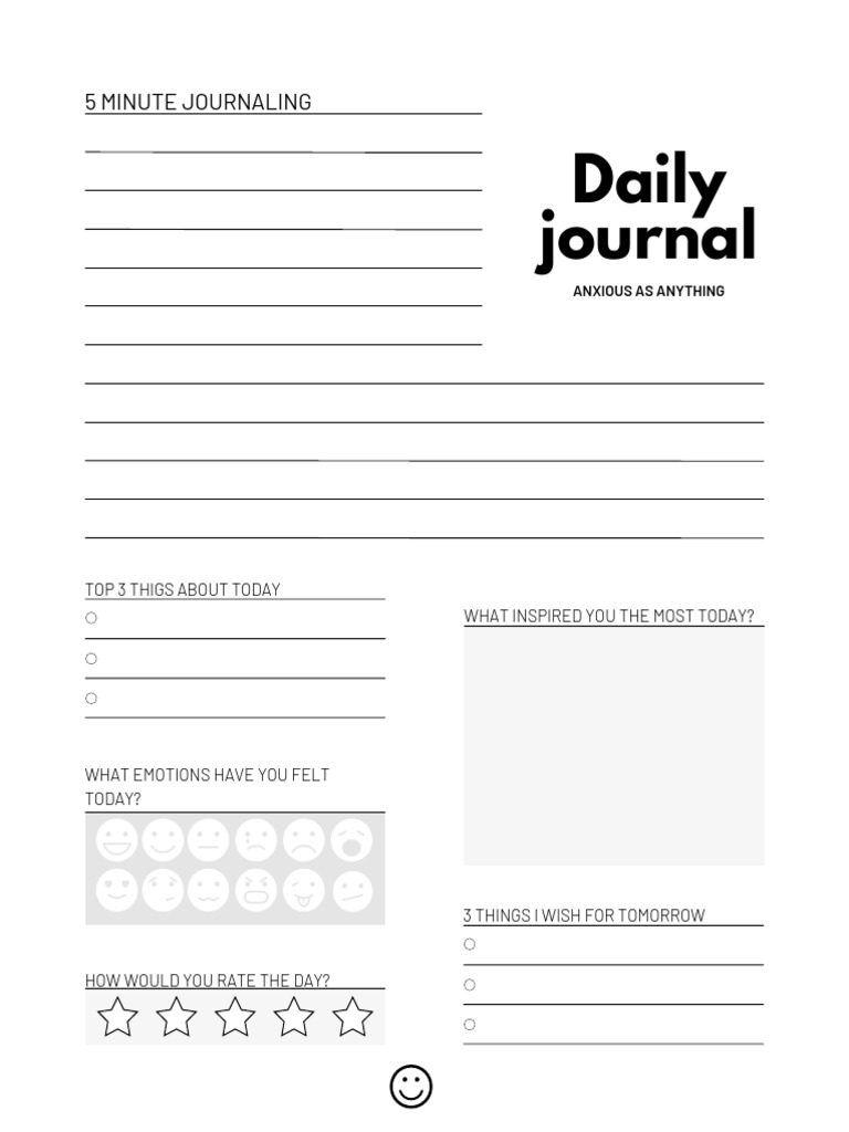Free Daily Journal Download | PDF
