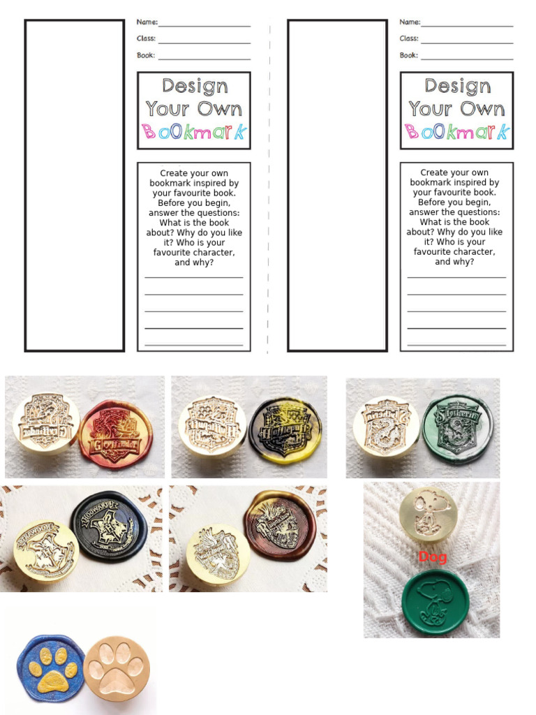 Design Your Bookmark | PDF