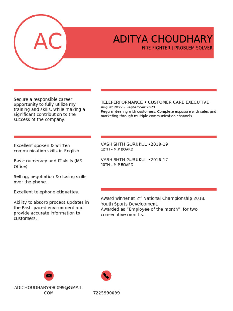 Aditya Resume | PDF