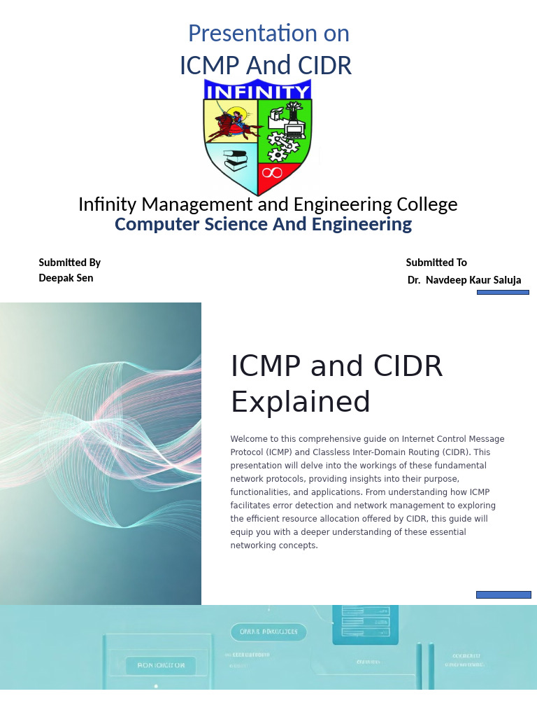 ICMP and CIDR Explained | PDF | Ip Address | Computer Network