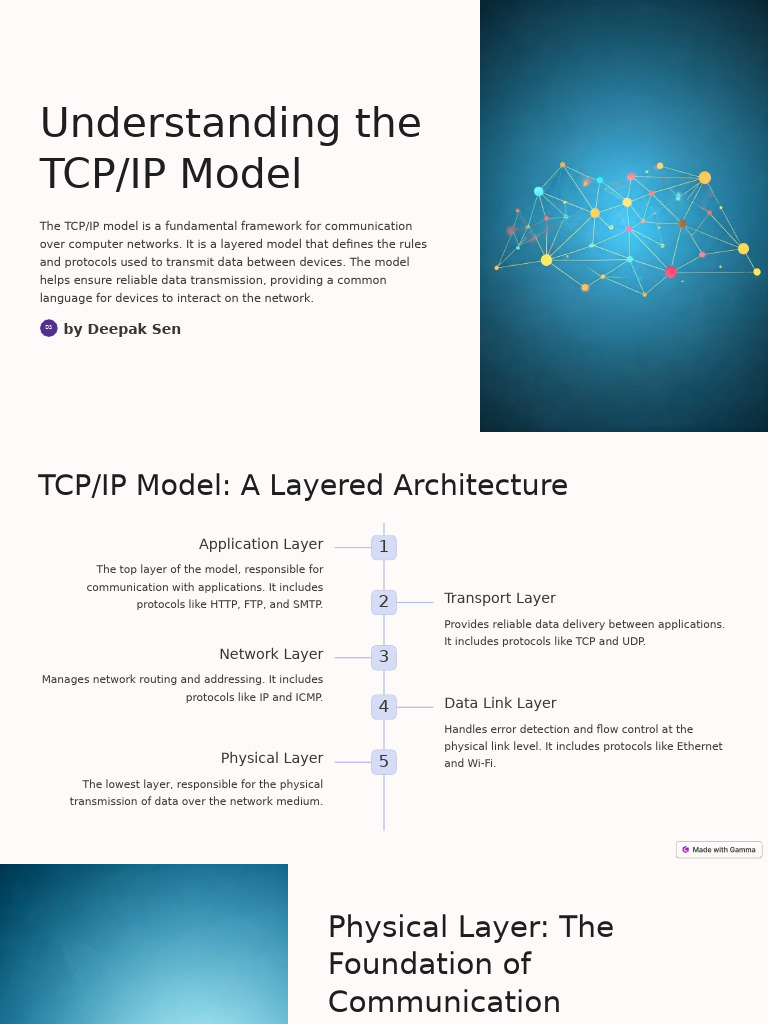 Understanding The TCPIP Model | PDF | Computer Network | Internet Protocol Suite