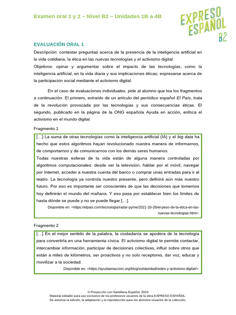 Orig Neb2 Un1b 4b PV Oral Esp Ef2 M | PDF | Inteligencia artificial ...