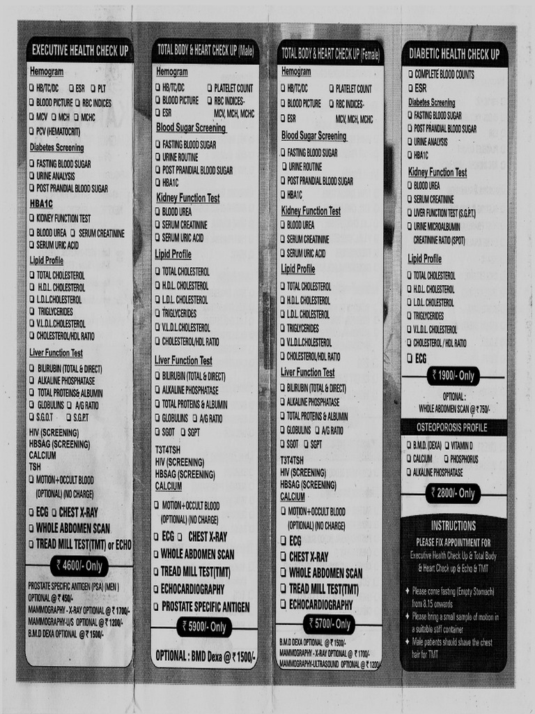 Kannan Diagnostic Labs Mysore Services Offerings | PDF