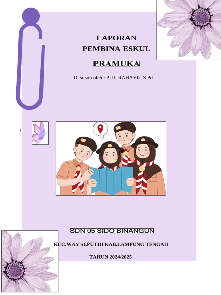 Laporan Pembinaan Pramuka SDN 05 Sido | PDF